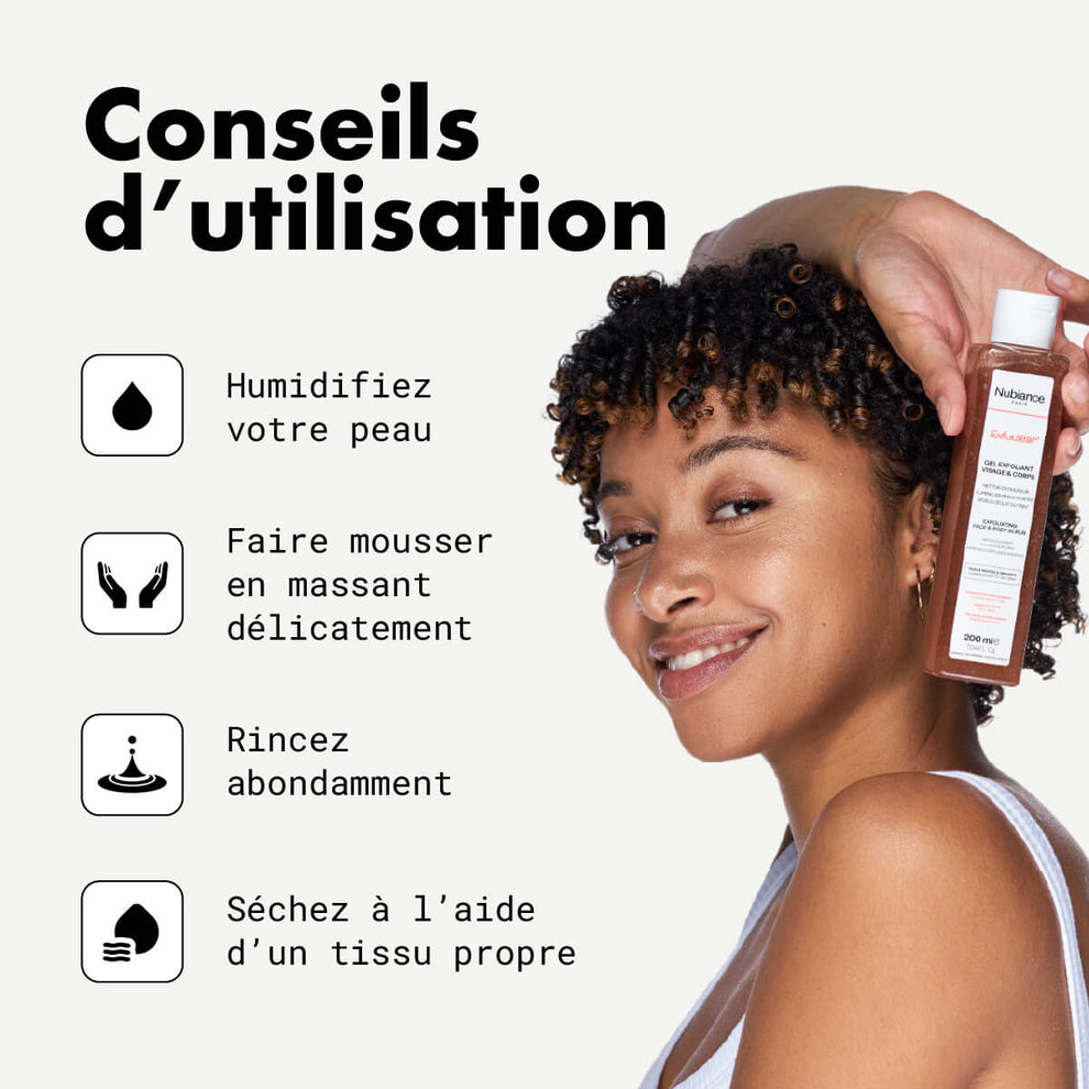 Gel Exfoliant Visage et Corps : Peau Éclatante et Purifiée - Exfoclear ...